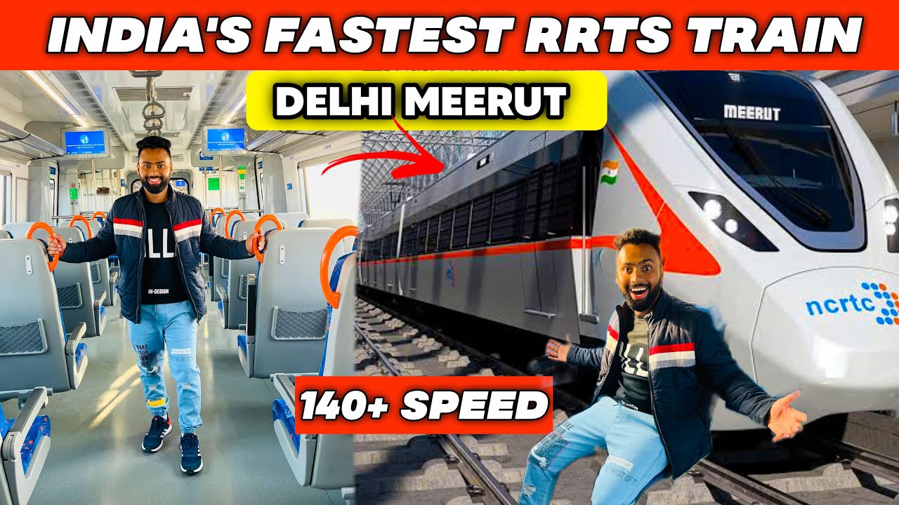 India’s🇮🇳 1st High Speed Rapid Rail Train Journey | DELHI MERRUT RRTS 😍 ...