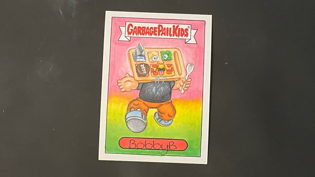 Lunch Trey Garbage Pail Kids - Kids at Play Sketch Insert - YouTube