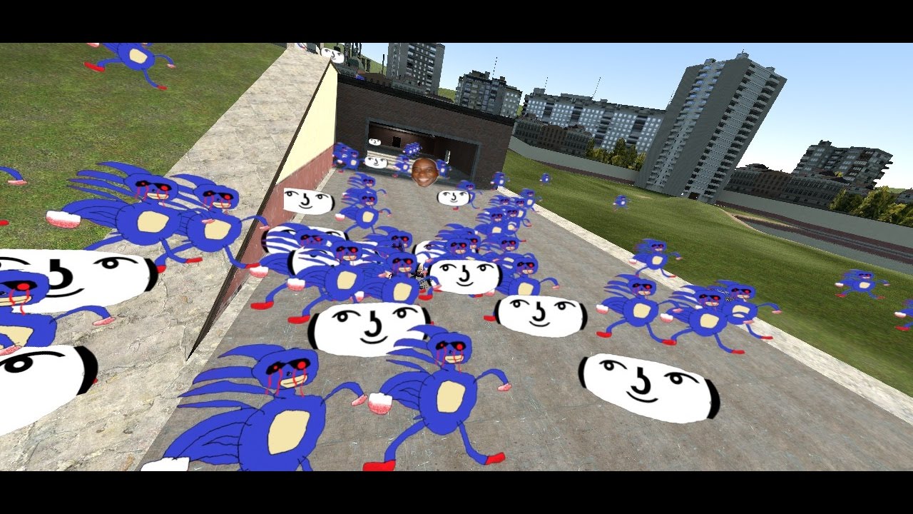 Gmod | sanic.exe and LENNY - YouTube