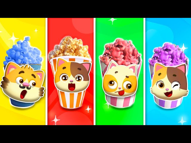 This is Popcorn Song🍿 | Colors Song | Kids Songs | Kids Cartoon | Fun ...