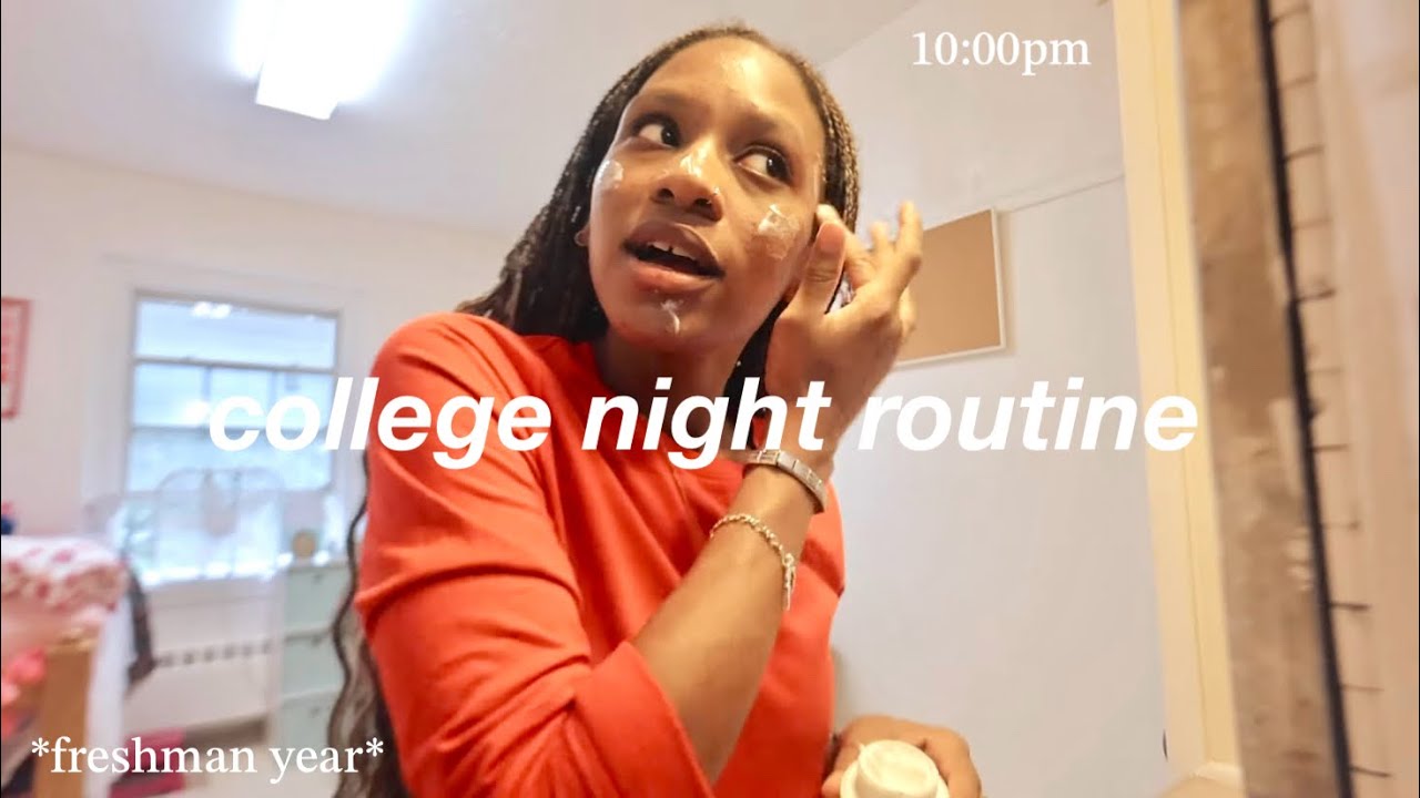10PM COLLEGE NIGHT ROUTINE *freshman year* - YouTube