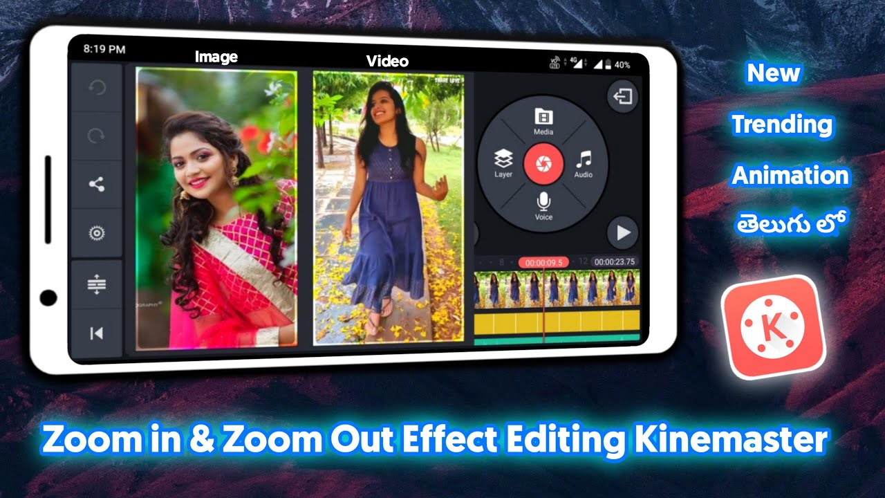 Awesome cinematic style photo zoom in & zoom out effect editing ...