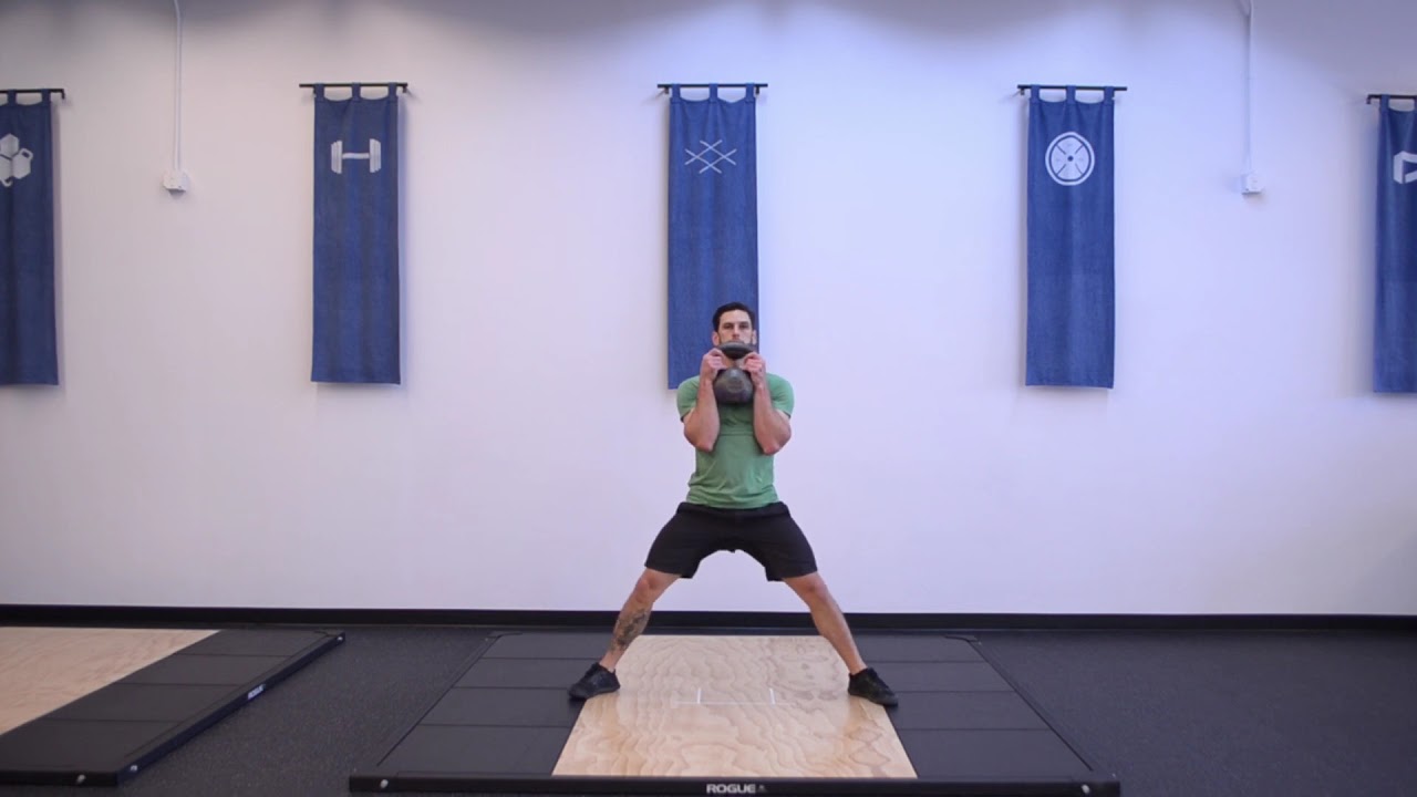 Goblet Alternating Cossack Squat - Exercise Demo - YouTube