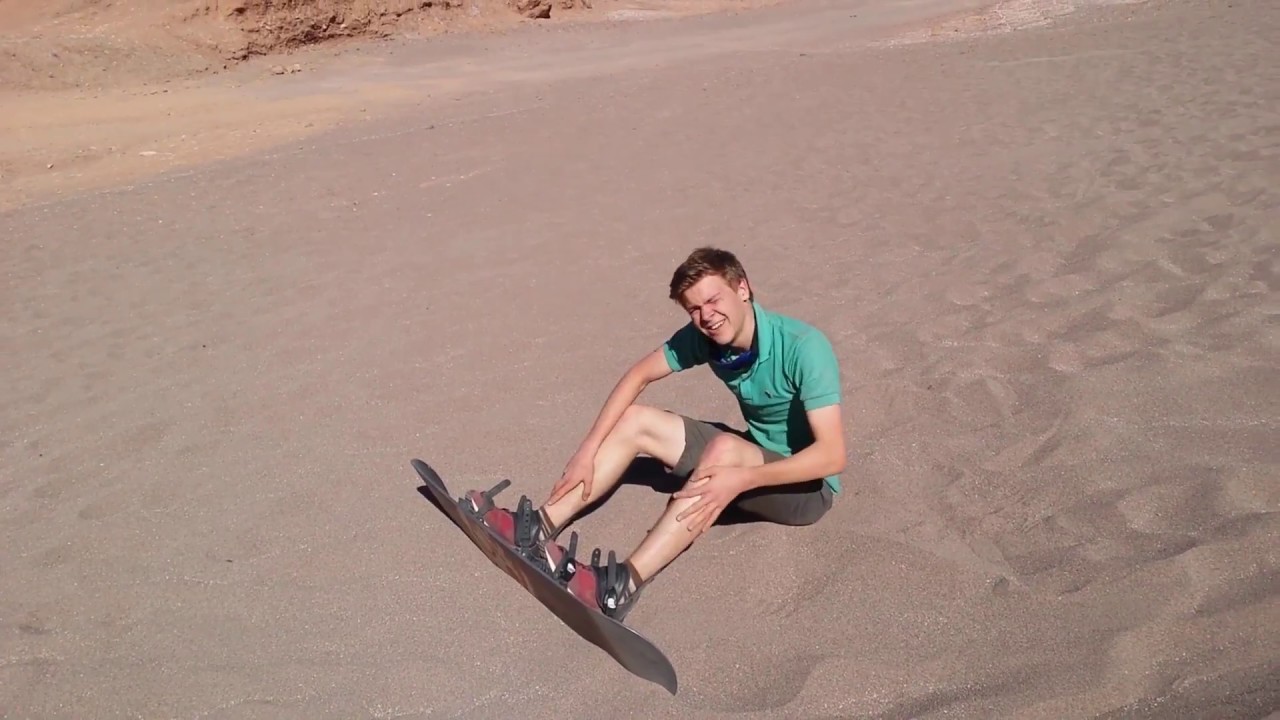 Professional sandboarding on biggest sanddune in the world (extreme ...