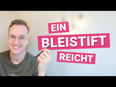 Kalligrafie lernen NUR nur mit einem BLEISTIFT