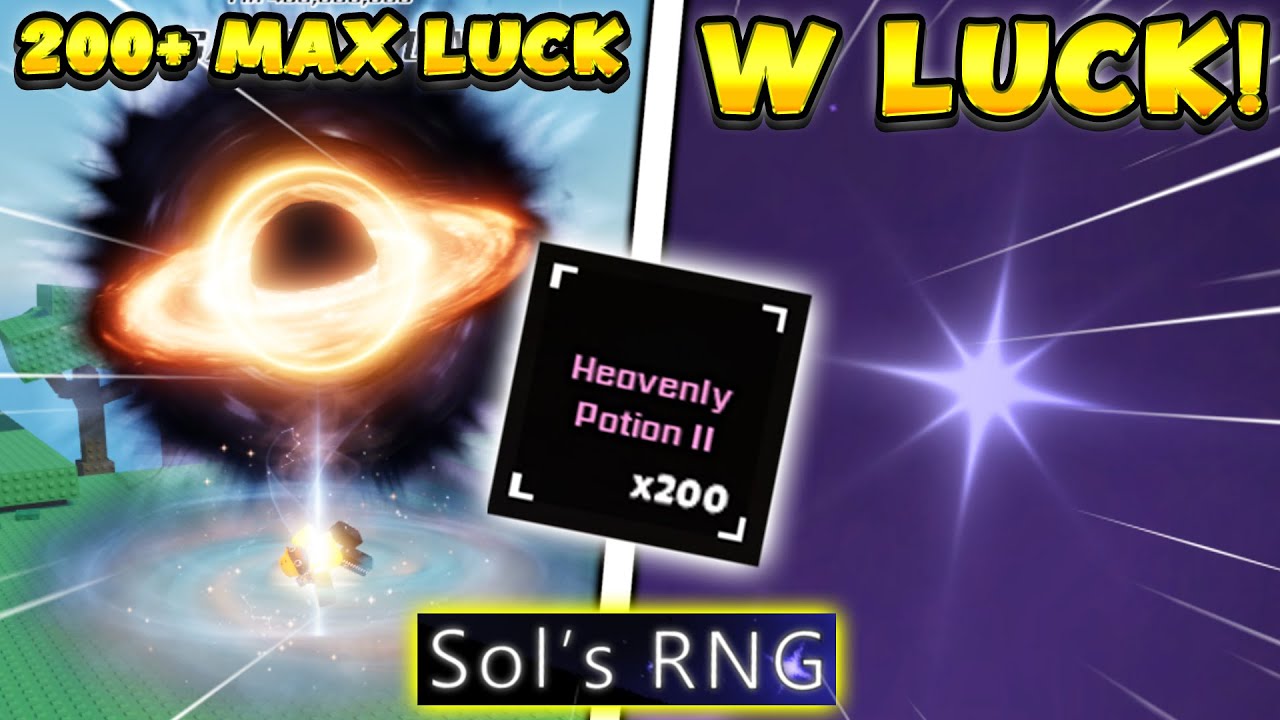 USING 200 MAX LUCK POTIONS! FOUND GLITCH BIOME! IN SOLS RNG - YouTube