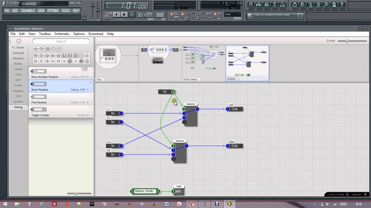 Основы SynthMaker - разбираем стандартный дилей. - YouTube