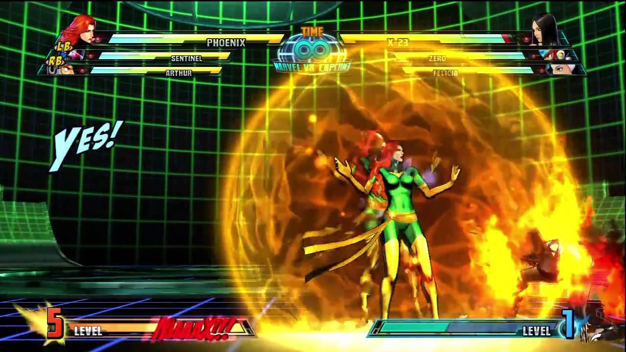 Marvel Vs Capcom 3 hyper Combos Phoenix HD 720p Xbox 360 - YouTube