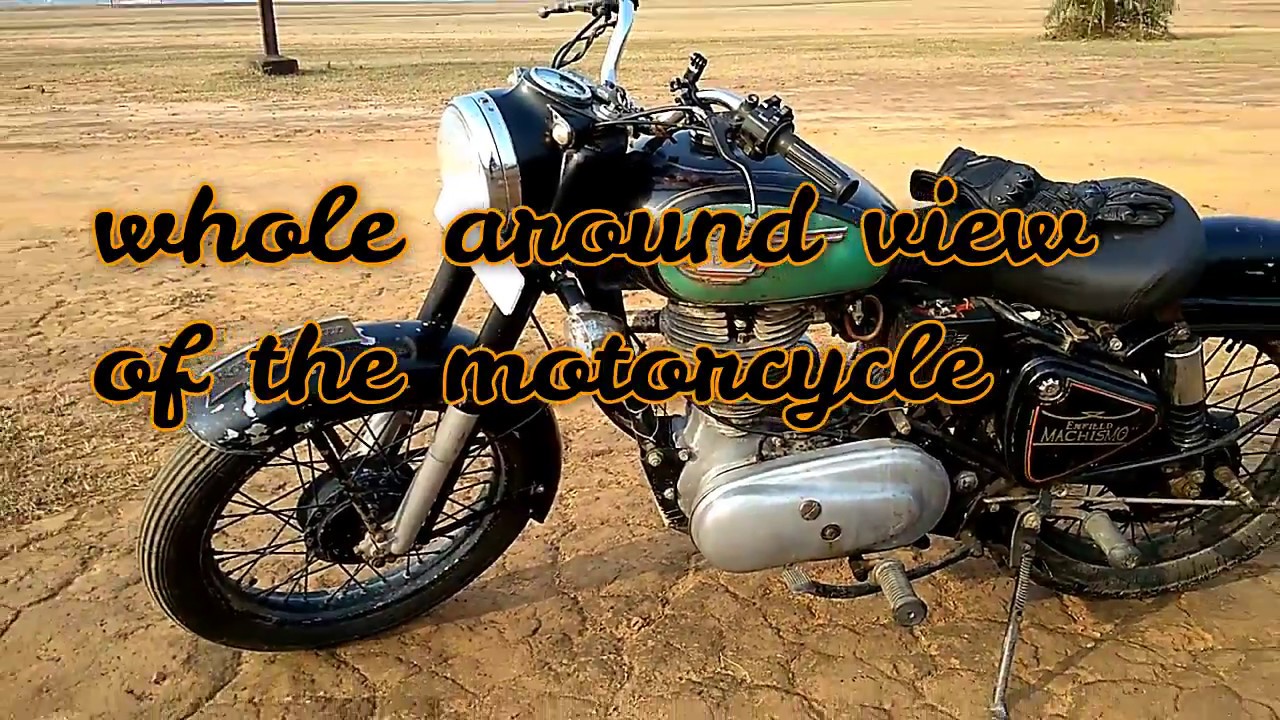 OLD MODEL BULLET 350,ON A SHORT RIDE ,LITTLE DETAILS OF MY RUSTY - YouTube