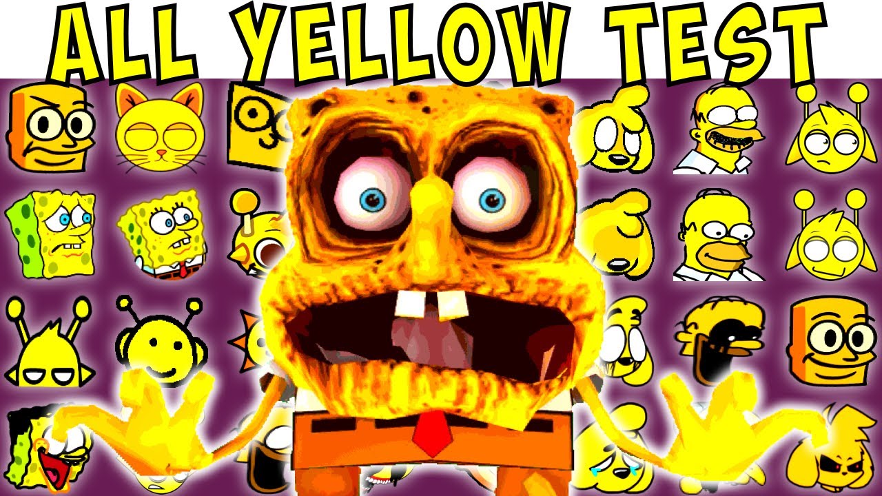 ALL YELLOW TEST | FNF Character Test | Gameplay VS Playground - YouTube