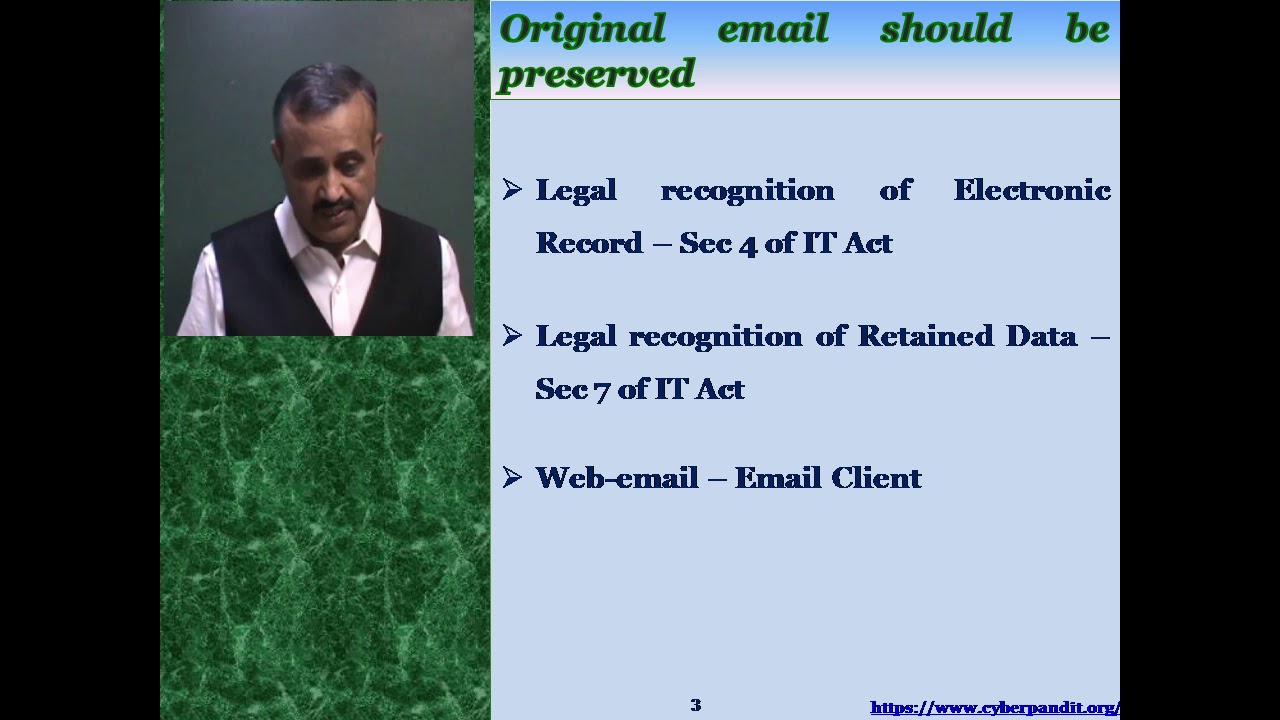 Admissibility Of Email As An Evidence - YouTube