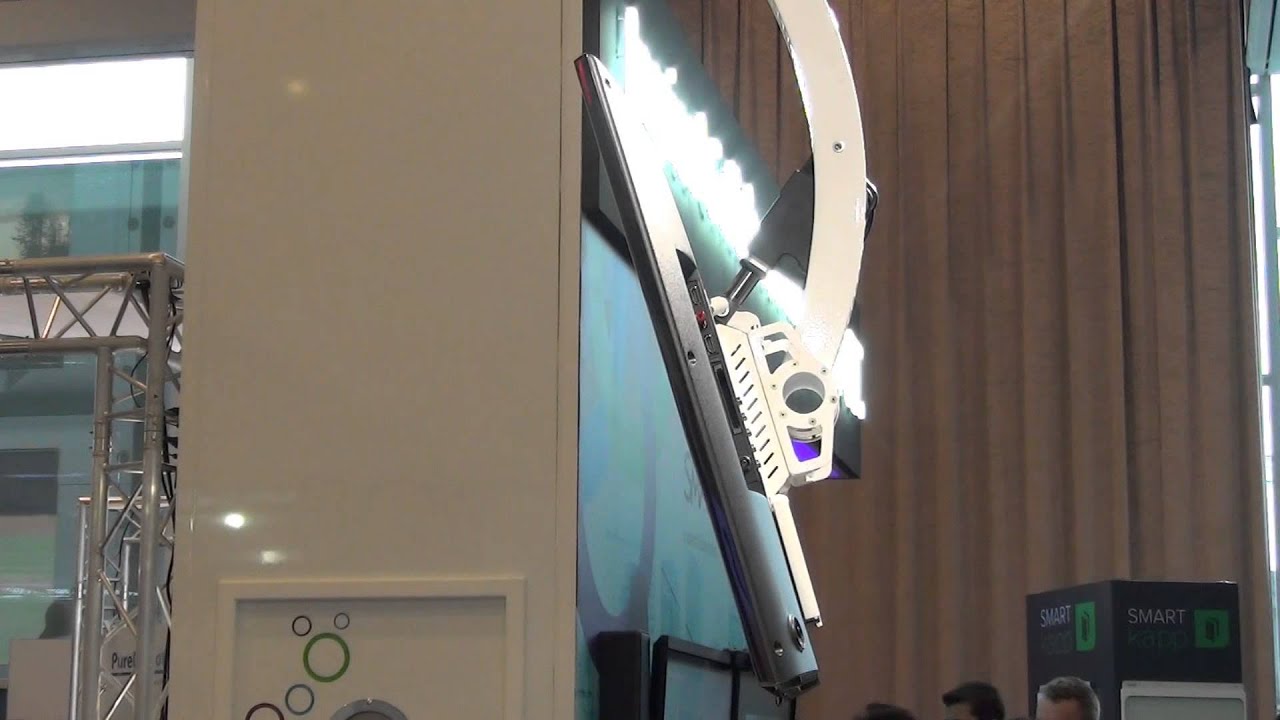 Unitech Systems TV ceiling Rail system - YouTube