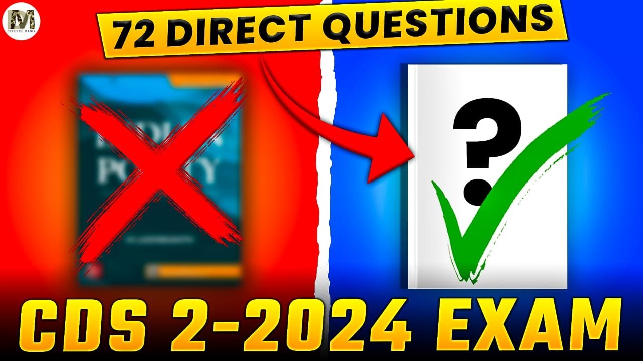 CDS 2 2024 के Questions इस बार कहाँ से आये? | UPSC CDS 2 2024 GK Paper ...