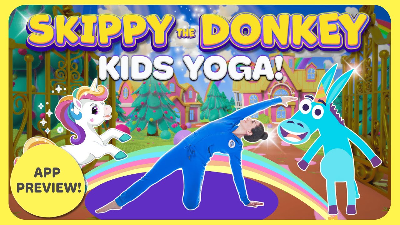 New! Skippy the Donkey | Yoga Adventure! (App Preview) - YouTube