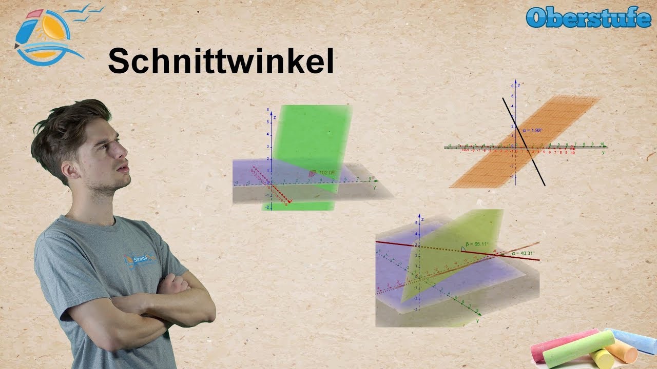 Schnittwinkel - Gymnasium - Geraden und Ebenen - StrandMathe - Wissen ...