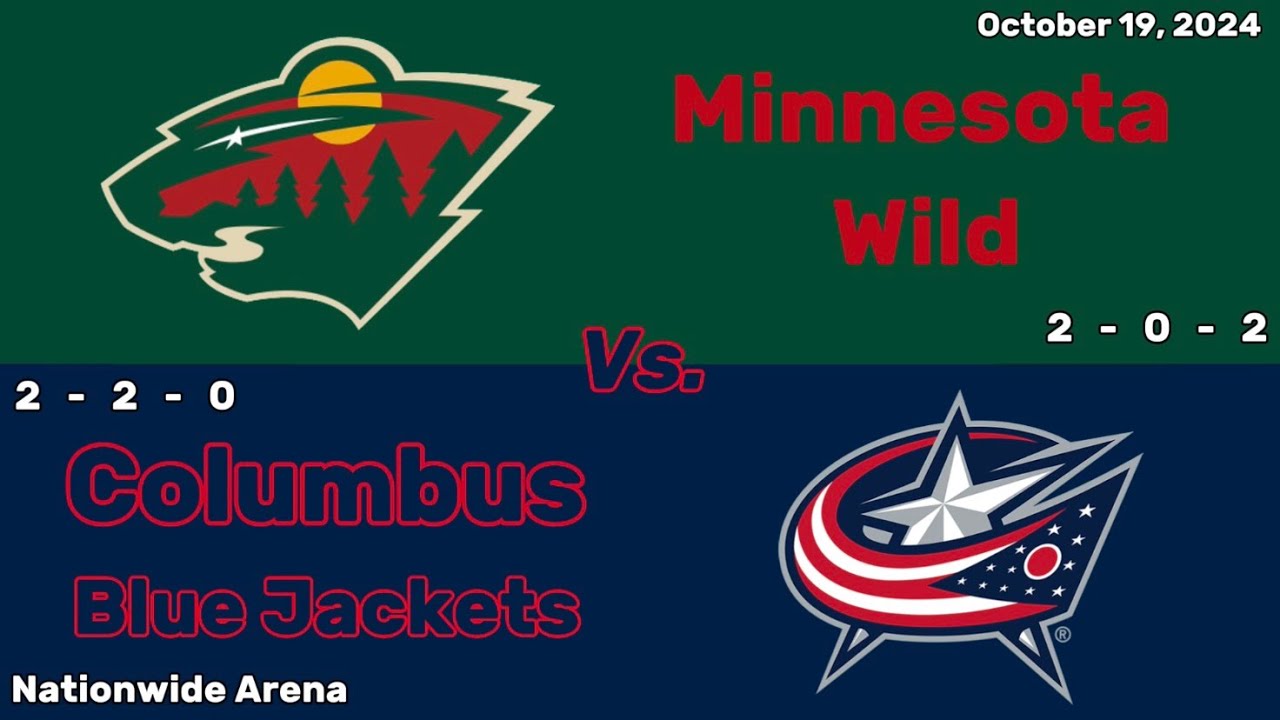 Minnesota Wild vs Columbus Blue Jackets | October 19, 2024 | All Goals ...
