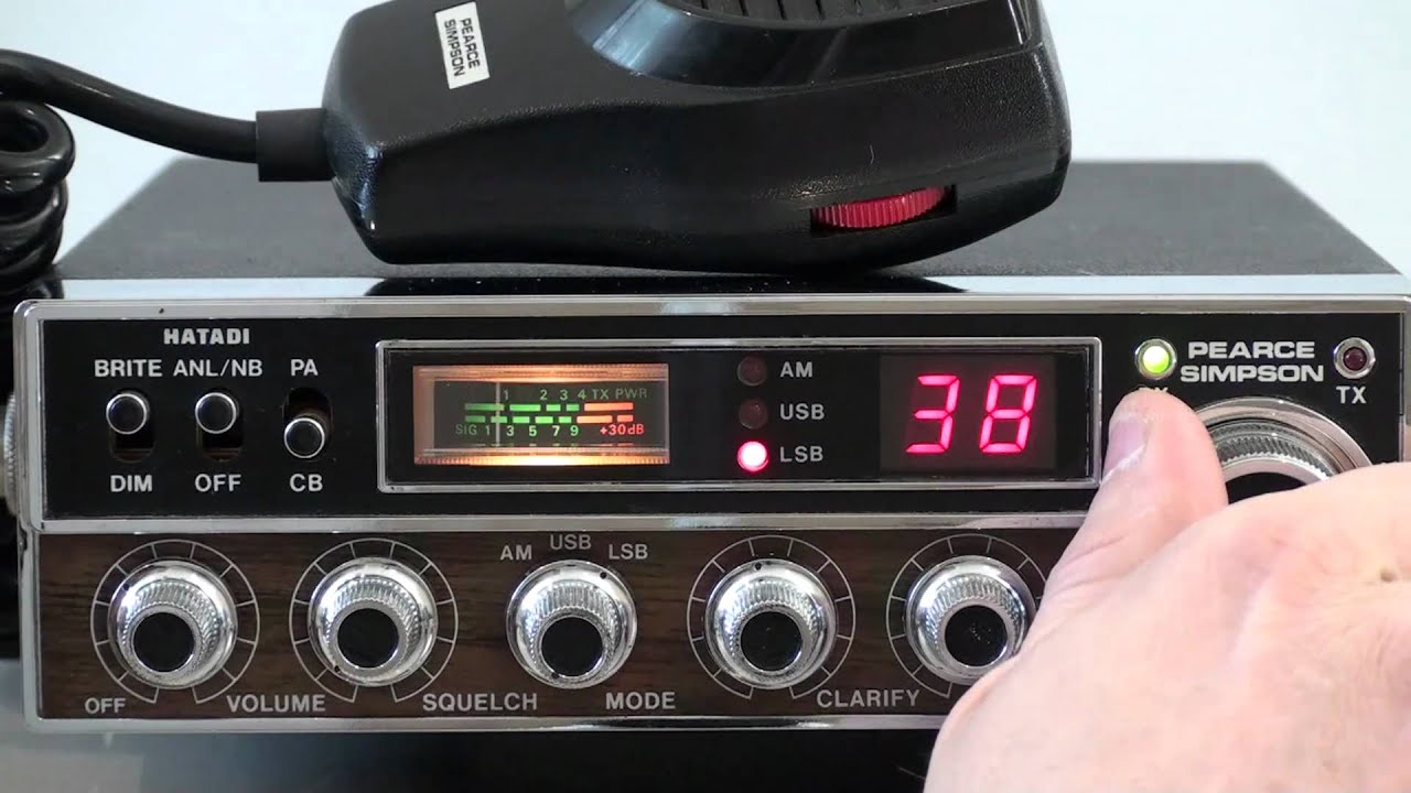 HATADI PEARCE SIMPSON SUPER CHEETAH CB RADIO - YouTube