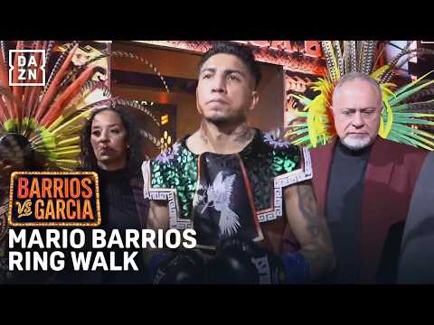 Mario Barrios Makes his EPIC El Azteca Ring Walk!