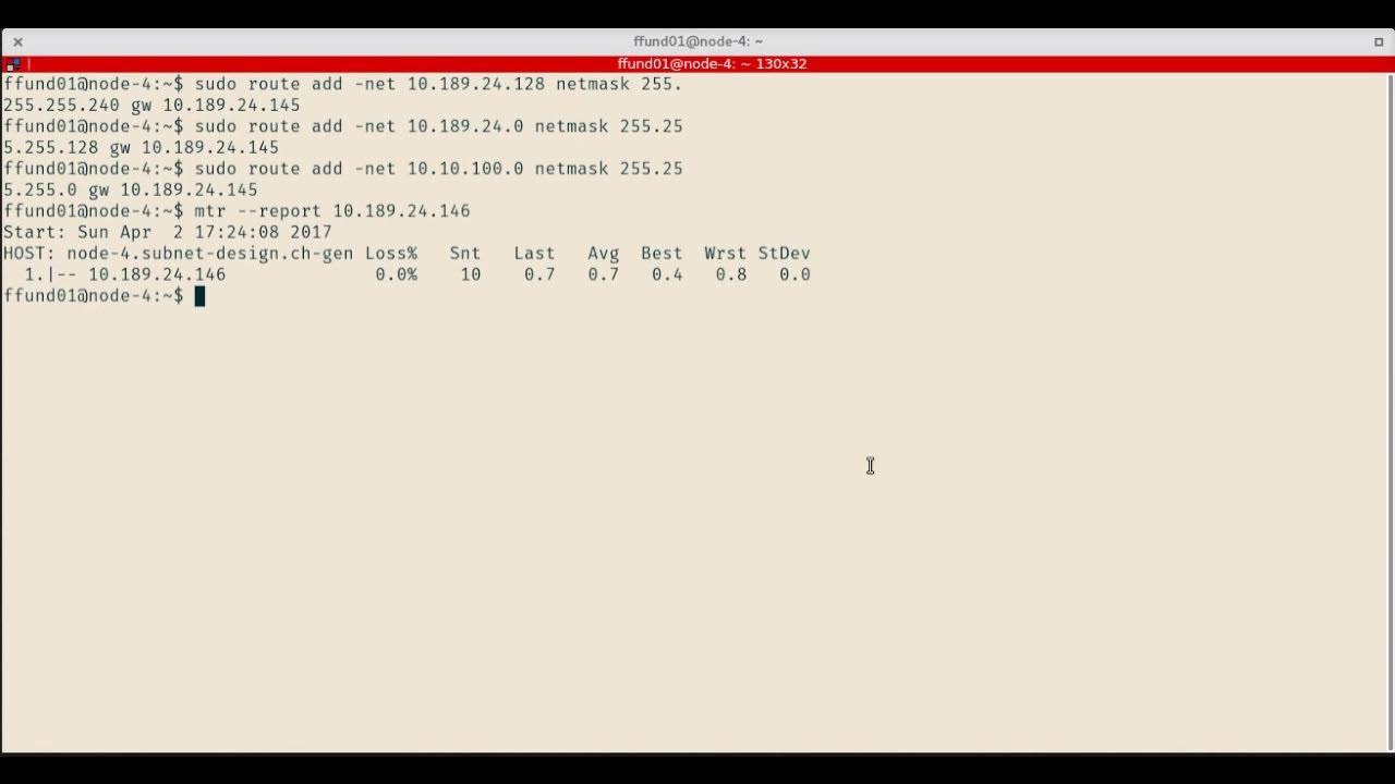 Configuring routing rules for subnet design example - YouTube