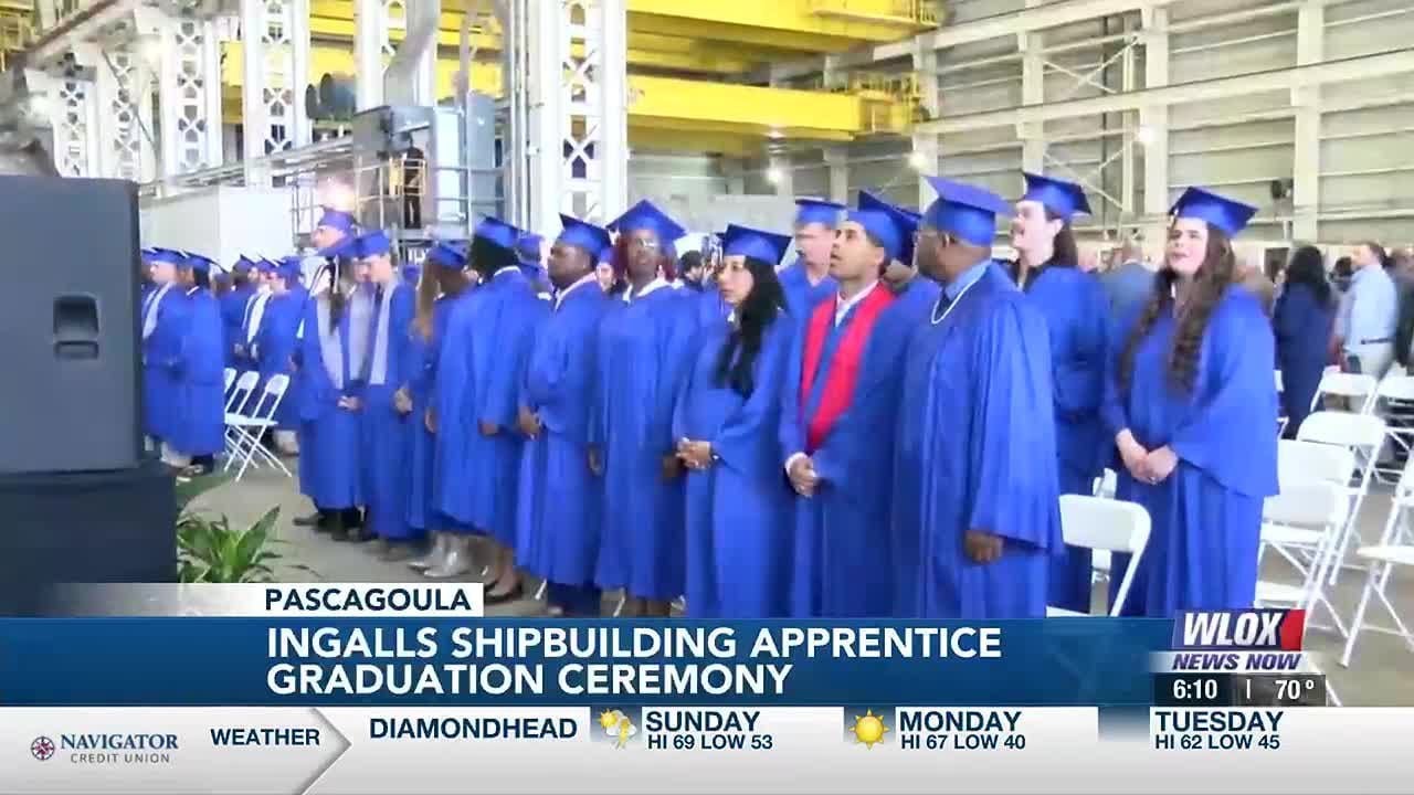 Ingalls Shipbuilding holds Apprentice Graduation ceremony - YouTube