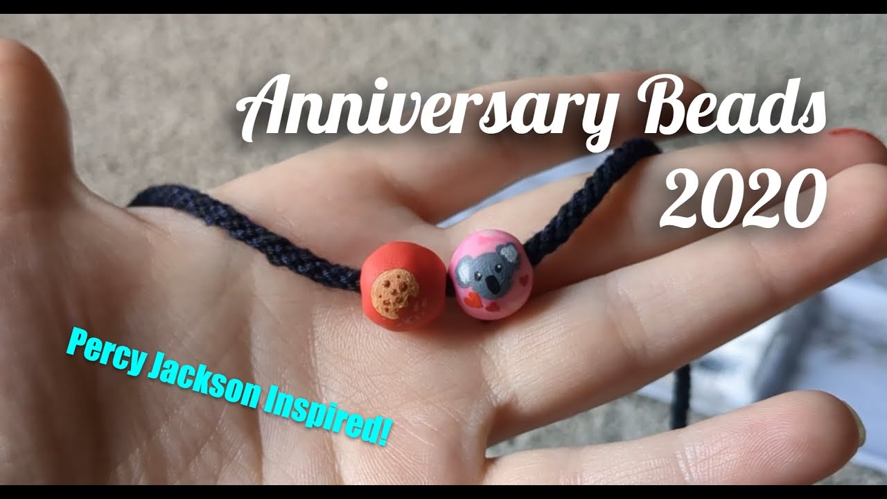 Percy Jackson-Esque Anniversary Clay Beads Year 2020 - YouTube