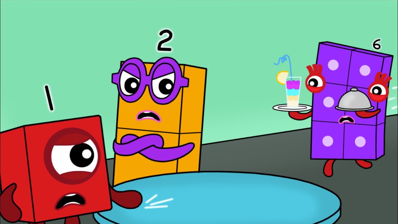Hey, where's my food order - Numberblocks fanmade coloring story - YouTube