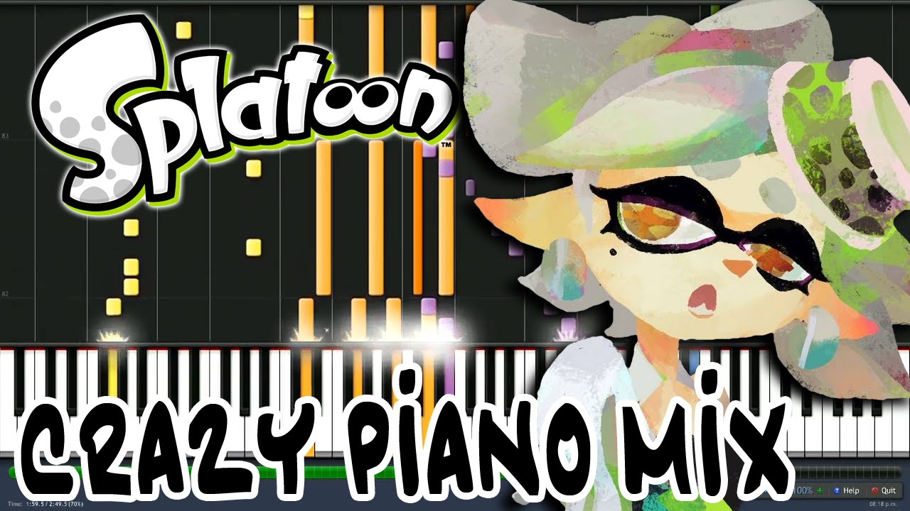Crazy Piano Mix! TIDE GOES OUT (Splatoon) Marie Solo Song - YouTube