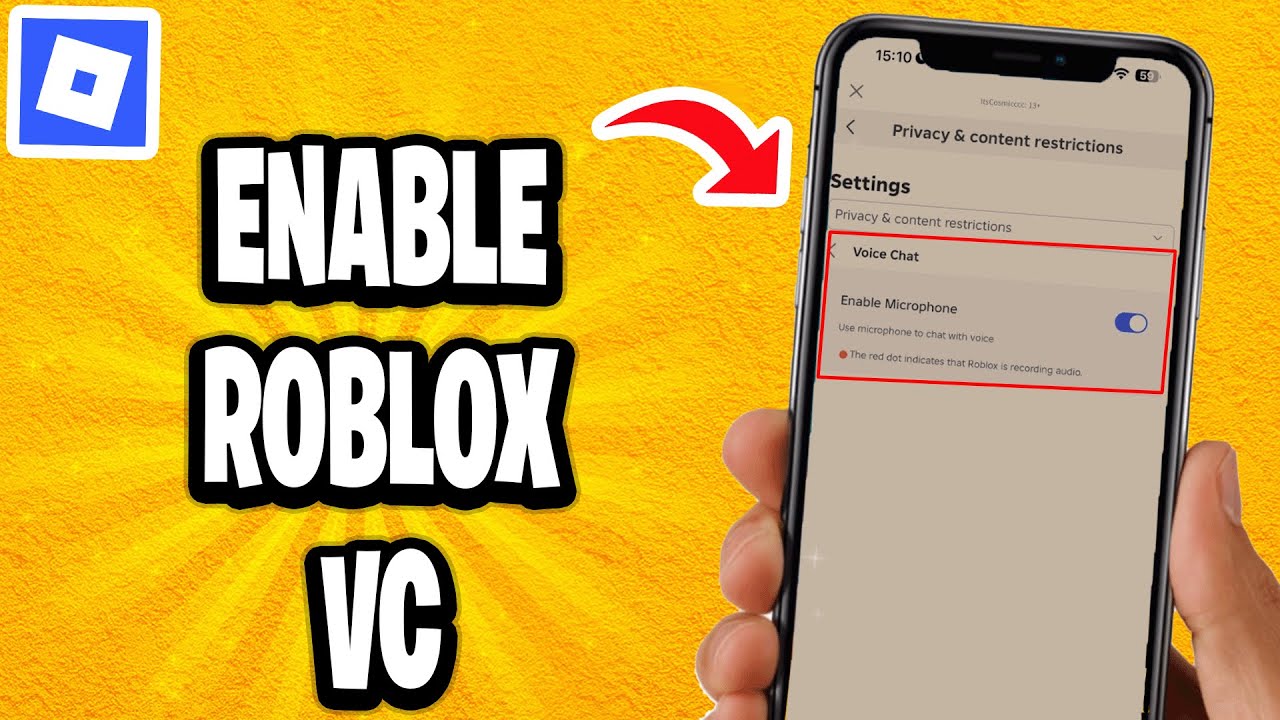 How To Enable Roblox VC - YouTube