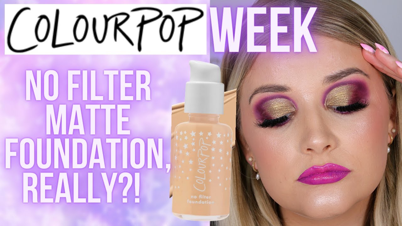 COLOURPOP NO FILTER MATTE FOUNDATION & CONCEALER REVIEW! | FOUNDATION ...