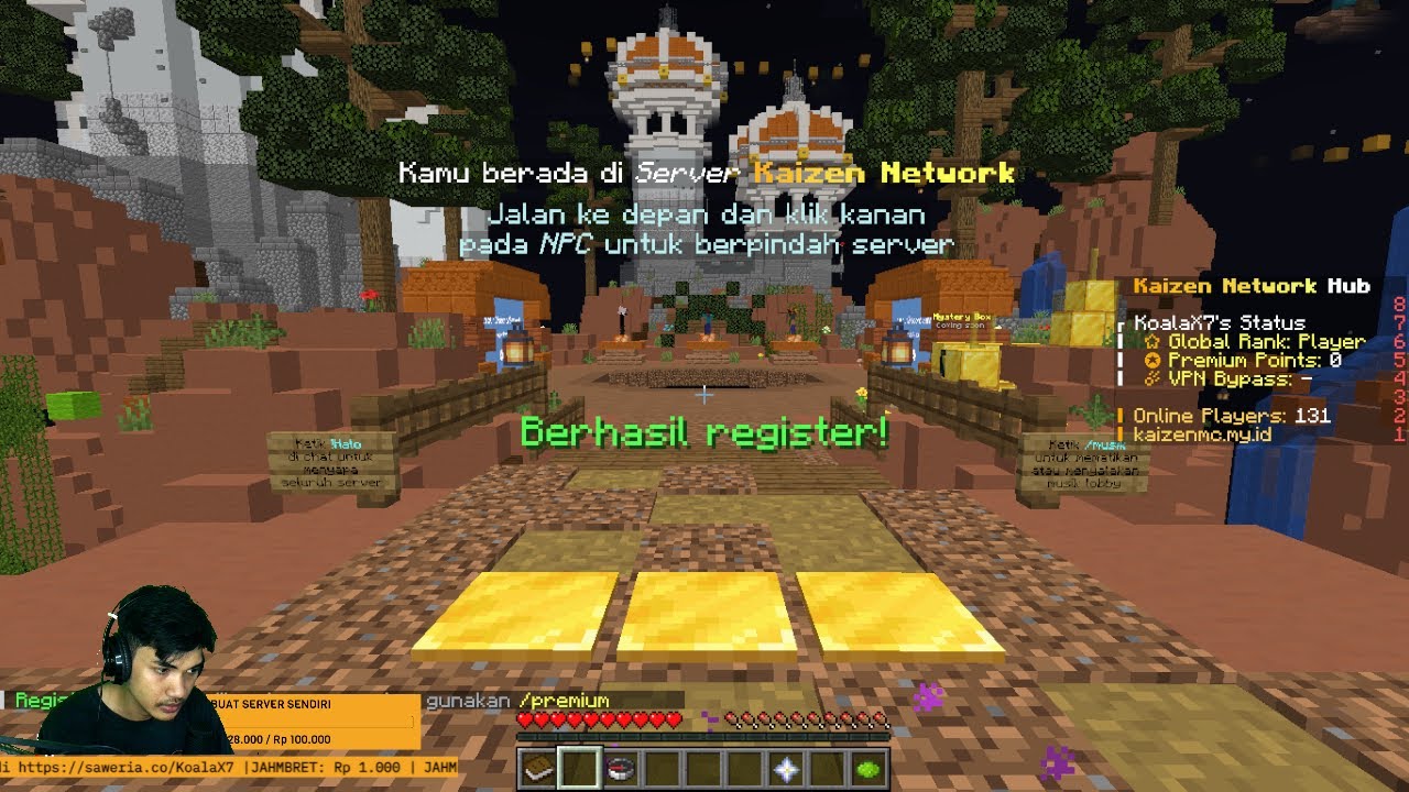 AKU ADALAH PENJELAJAH SERVER (KAIZEN NETWORK) | LIVE MINECRAFT - MINECRAFT INDONESIA - YouTube