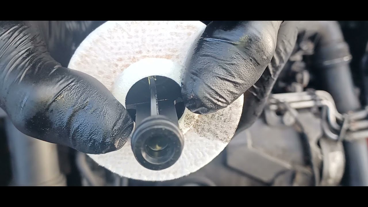 change oil filter Audi diesel engine 07 - YouTube