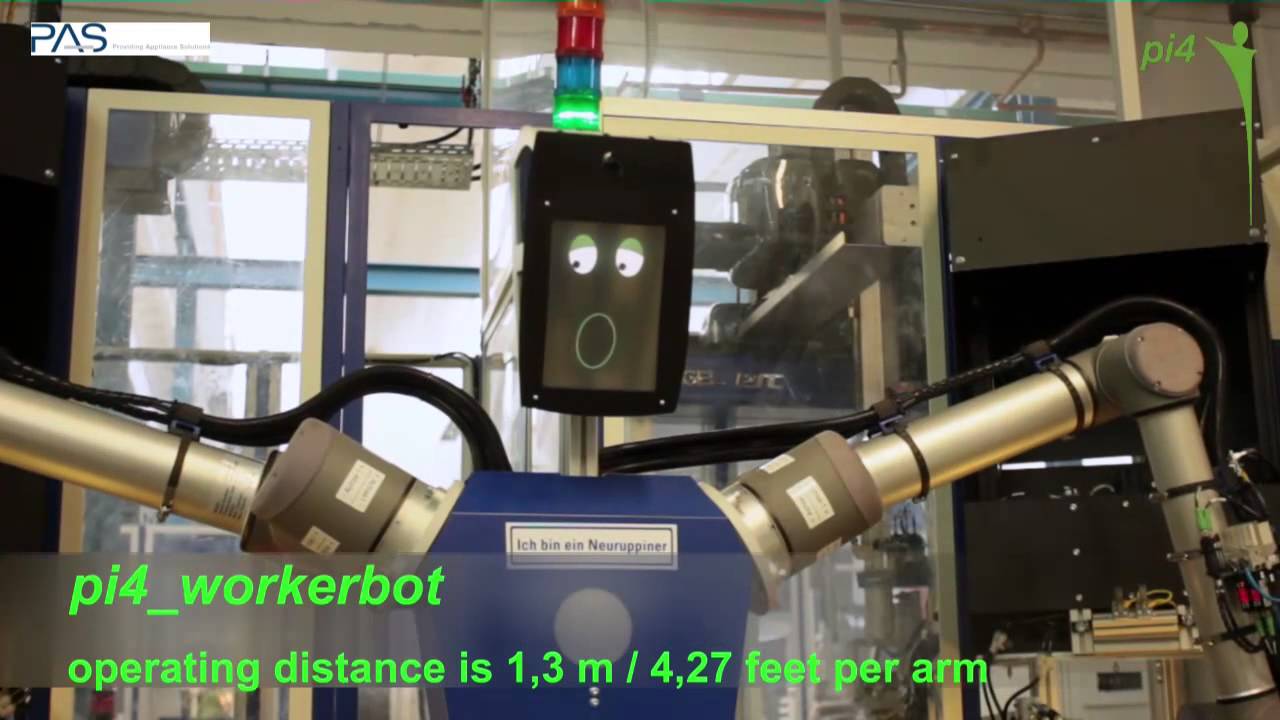 pi4 workerbot 2.0 with display inspection at PAS factory - YouTube