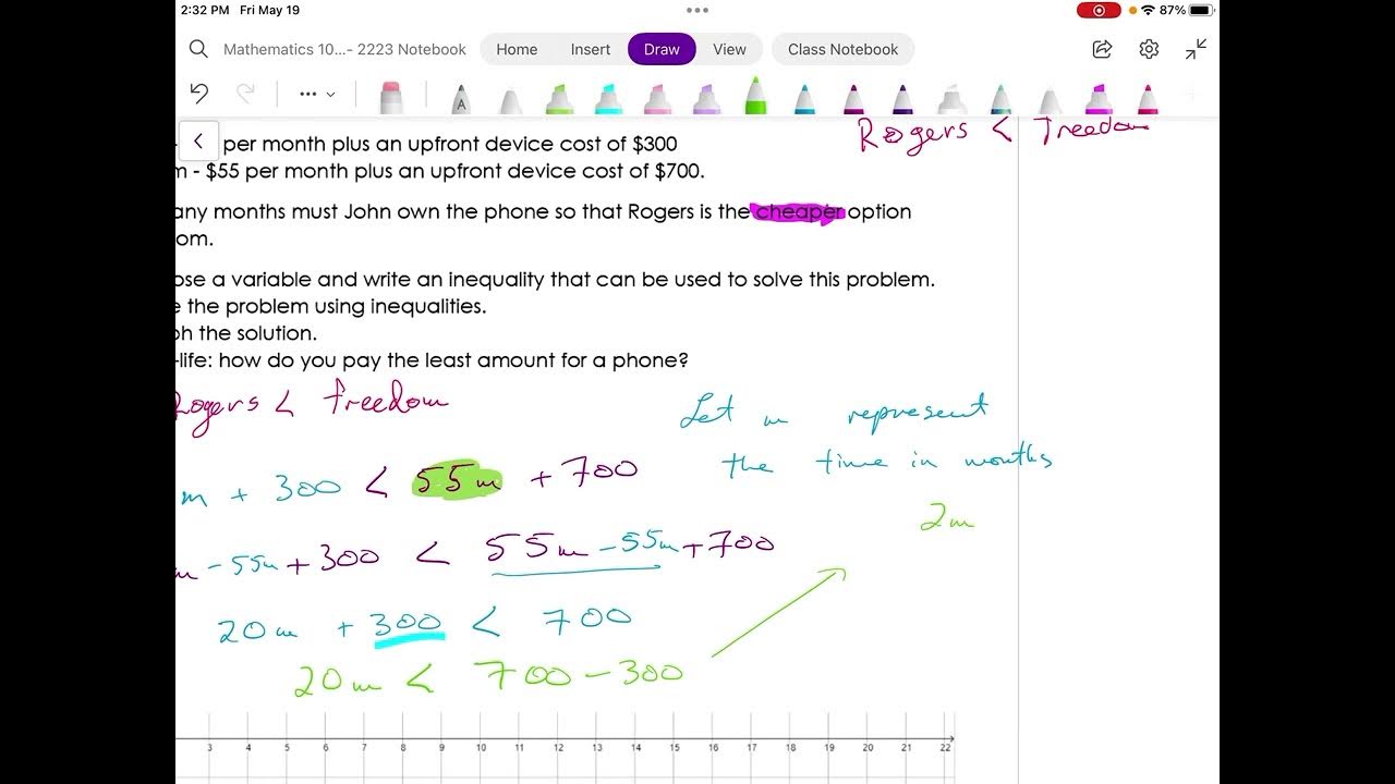 Math9 6.4b Solving Linear Inequalities-Adding and Subtracting - YouTube