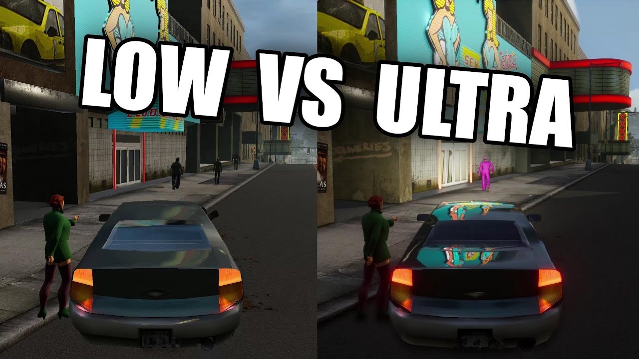 GTA 3 Definitive Edition - LOW vs ULTRA Graphics Settings Test - YouTube