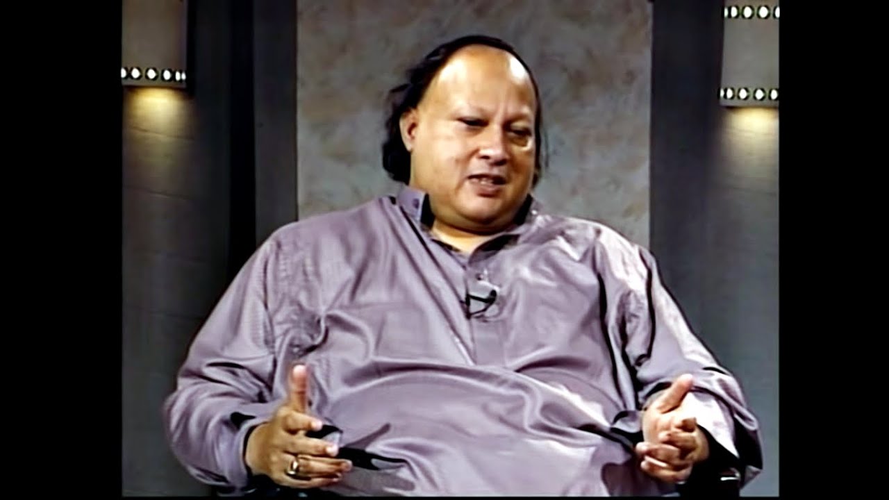 Interview with Nusrat Fateh Ali Khan during 1993 trip to London. Rare Video of Nusrat Fateh Ali ...