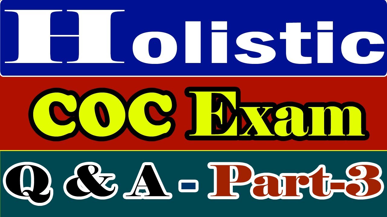 Holistic COC Exam Accounting Level 4 || coc level 4 accounting - YouTube