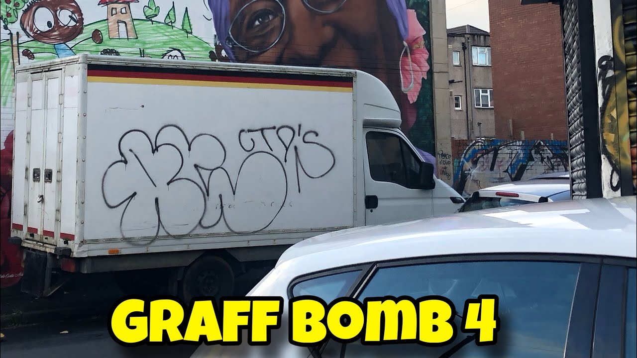 Throwups and Tagging Bombing - graffiti bombing 4 - YouTube