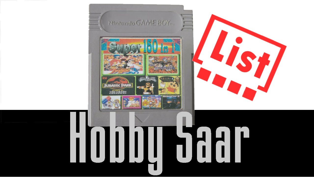 List Game EP.117 l Super 150 in 1 (GameBoy) - YouTube