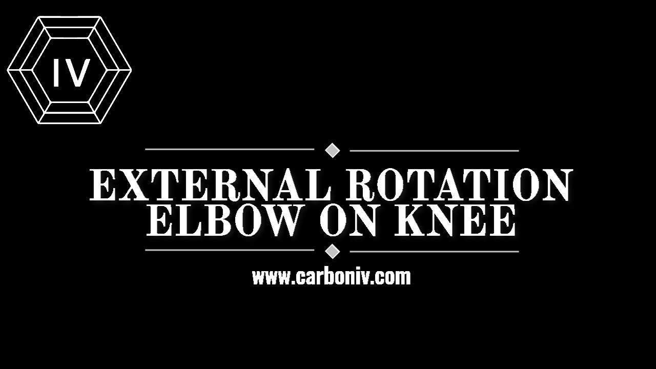 External Rotation - Seated Elbow On Knee - YouTube