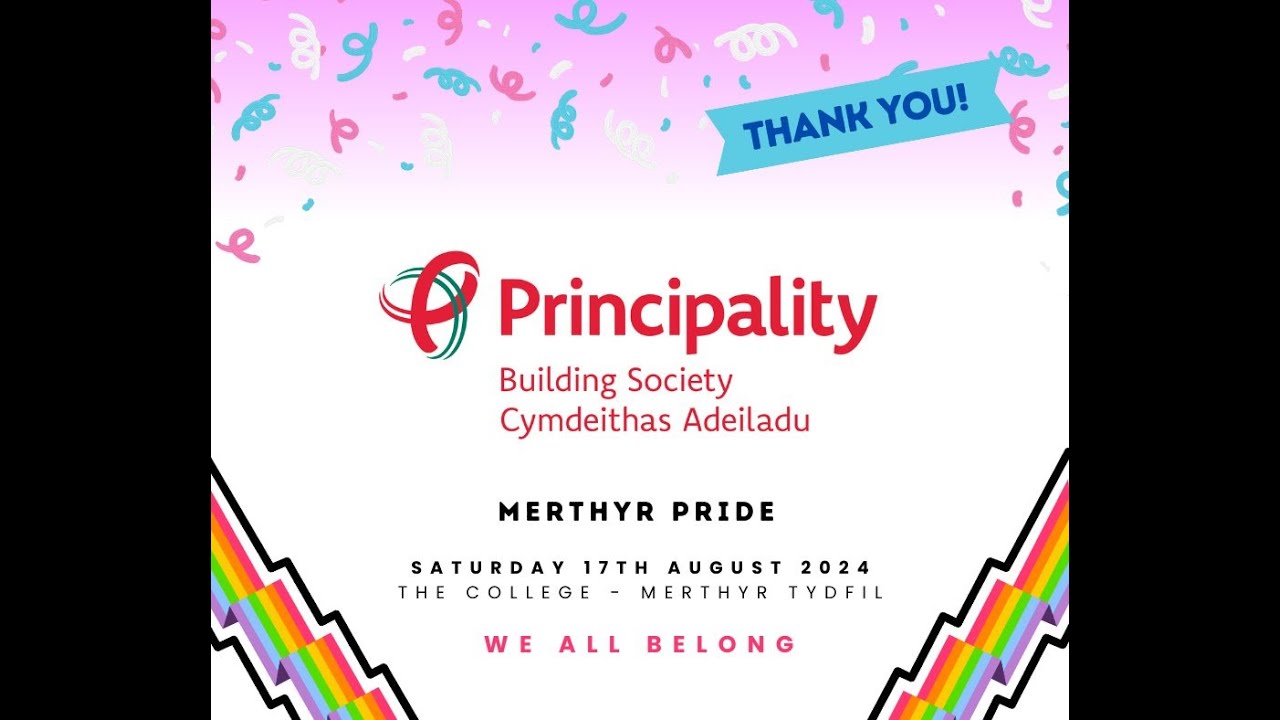 The Principality Building Society and Merthyr Pride - 65 - YouTube