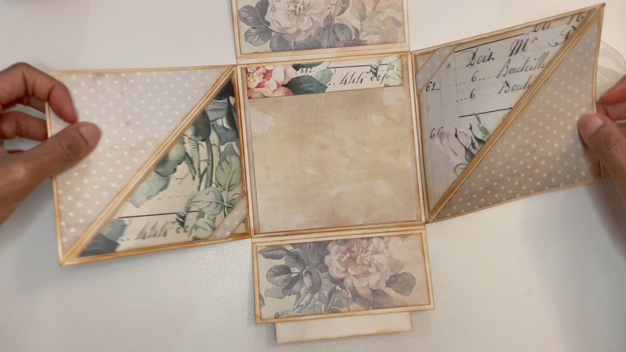 Part 2 - Fun Folds: Twisted Square Card Folio - YouTube