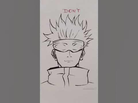 How to draw Gojo Satoru | Jujutsu Kaisen #jujutsukaisen #art - YouTube