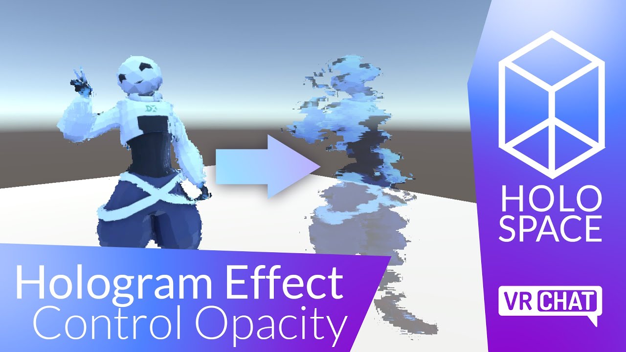HoloSpace [ Video ]: How to Control Opacity with video and add Hologram Effect - YouTube