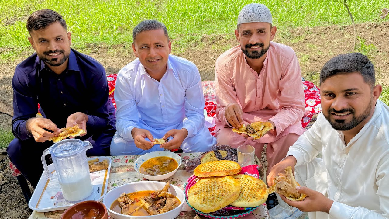 Mutton Paya Tandori roti Lasi | Over night Cooked Mutton Paya | Best ...