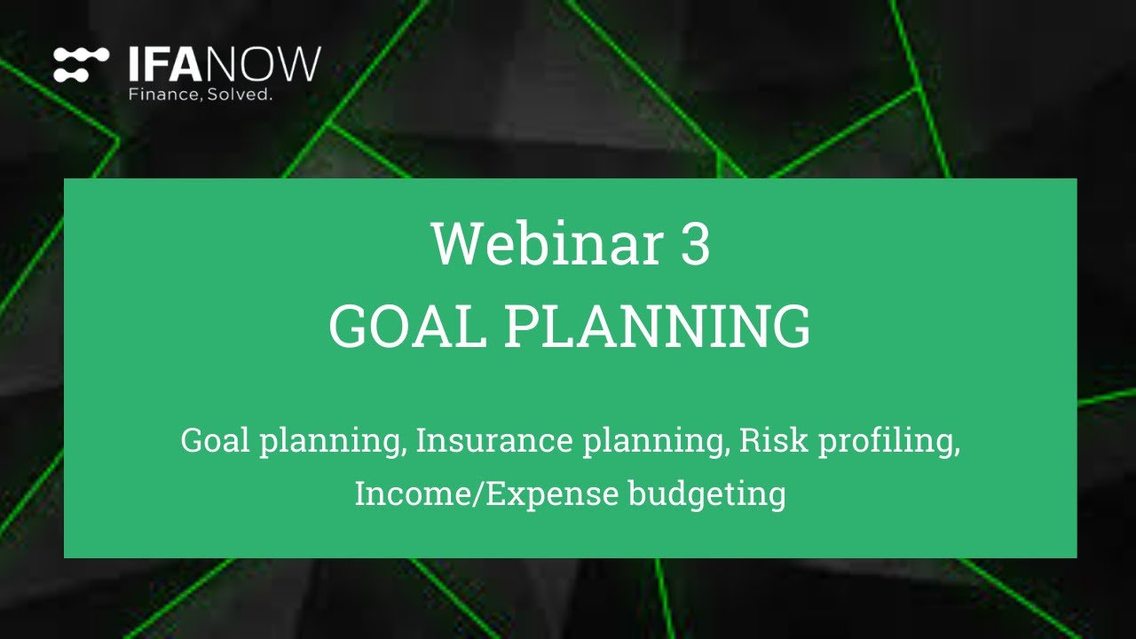 Webinar 3 - Goal planning - YouTube