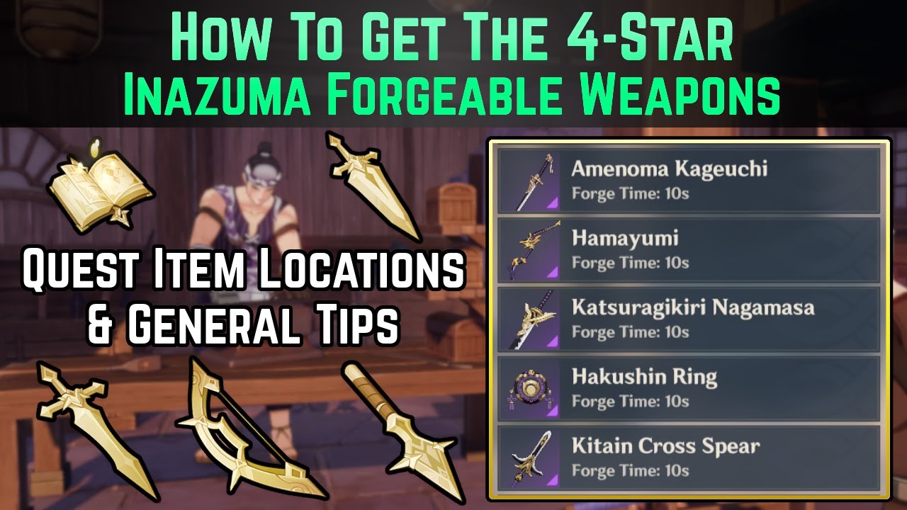 How to get the 4-Star Inazuma Forgeable Weapons (Northlander Billet ...