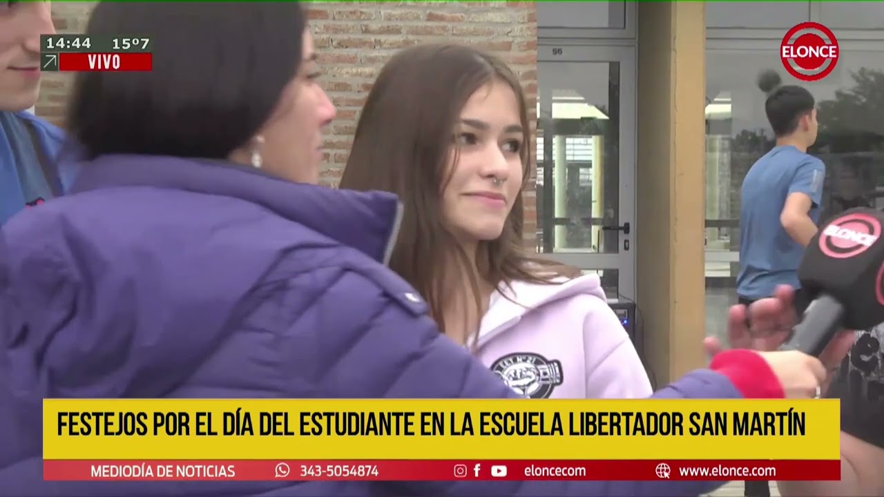 Festejos por el día del estudiante en la escuela técnica Nº 21 - YouTube