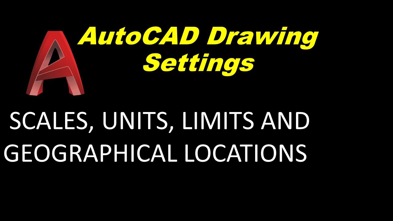 Autocad Drawing Settings - YouTube