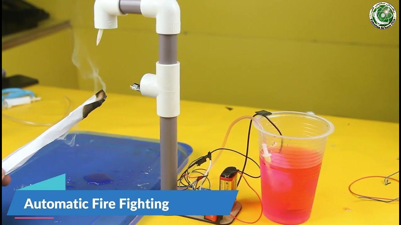 Automatic Water Sprinkler Firefighter System Science Exhibition project ...