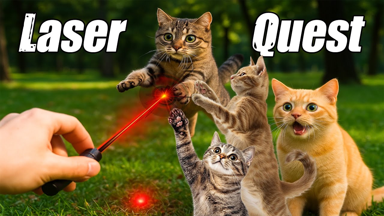 Cats vs Laser Pointer – Hilarious Reactions Caught On Camera! - YouTube